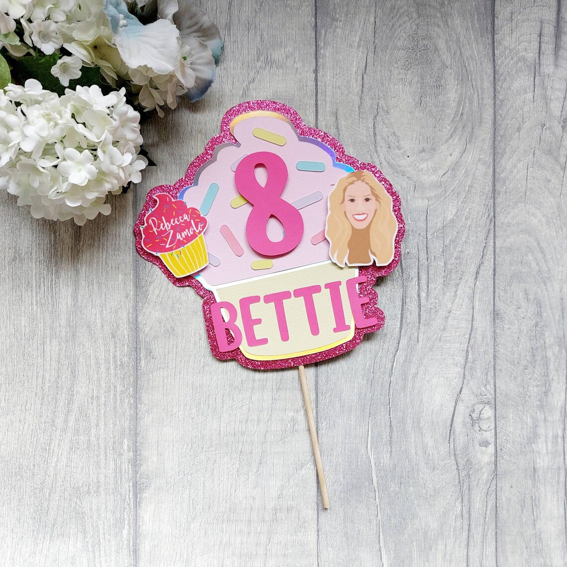 Rebecca Zamolo Cake Topper. Personalised Cake Topper. Zamfam Cake ...