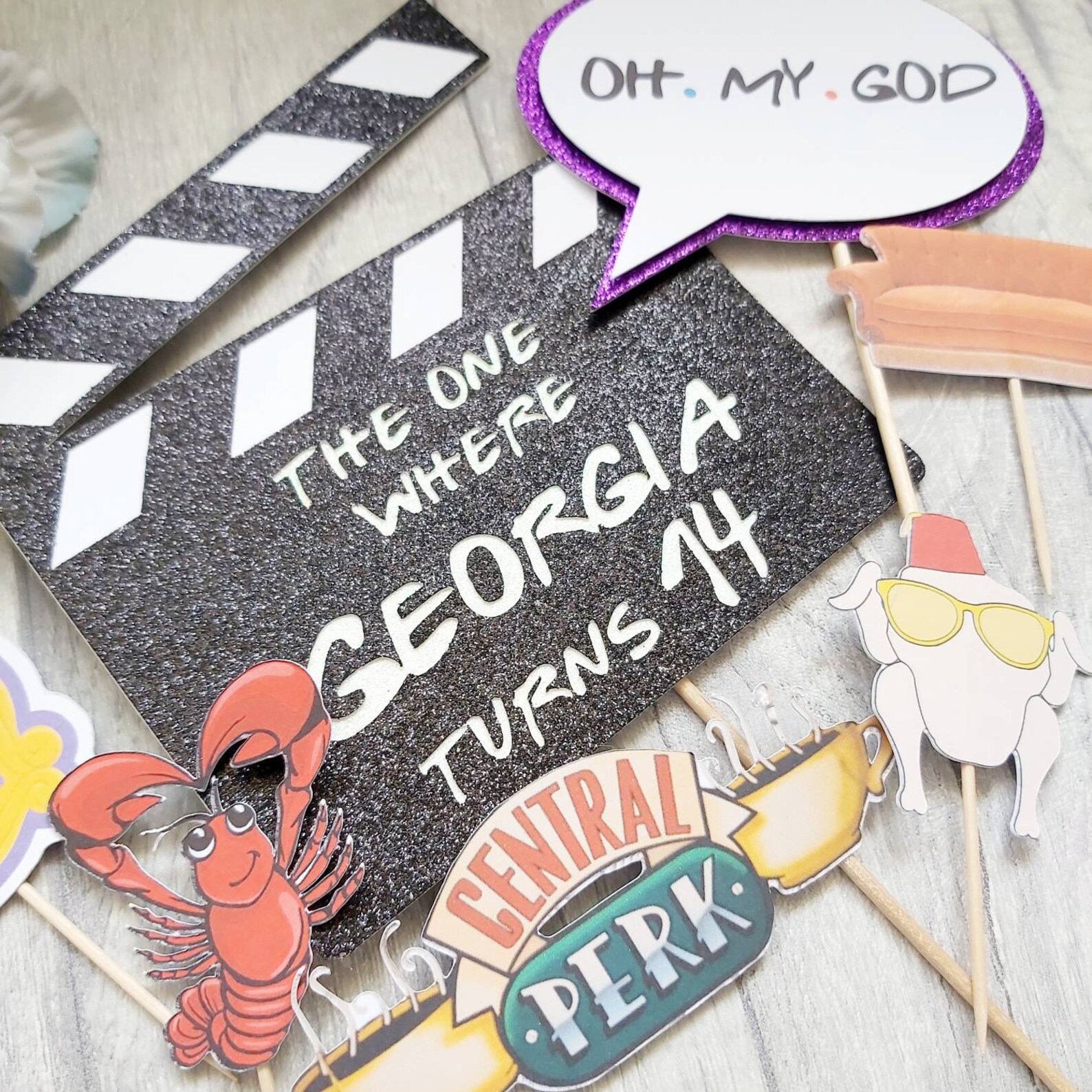 Friends Cake Topper. Friends Cake Topper Set. Cake Topper. | Etsy