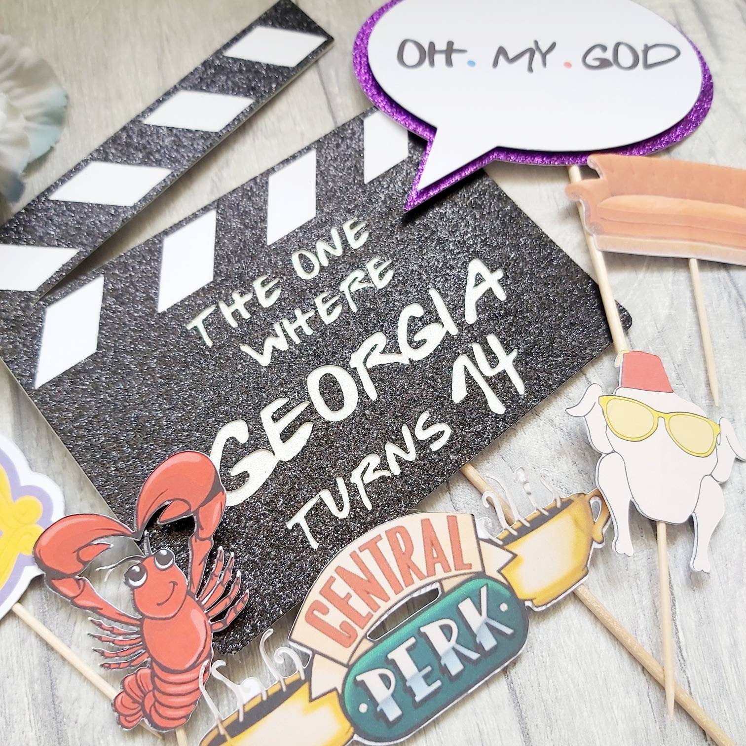 Friends Cake Topper. Friends Cake Topper Set. Cake Topper. Personalised ...