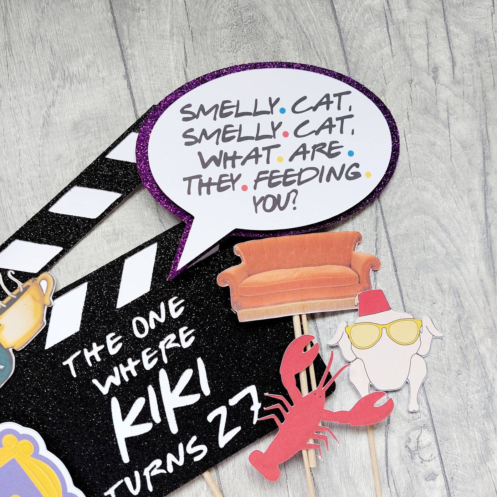 Friends Cake Topper. Friends Cake Topper Set. Cake Topper. - Etsy