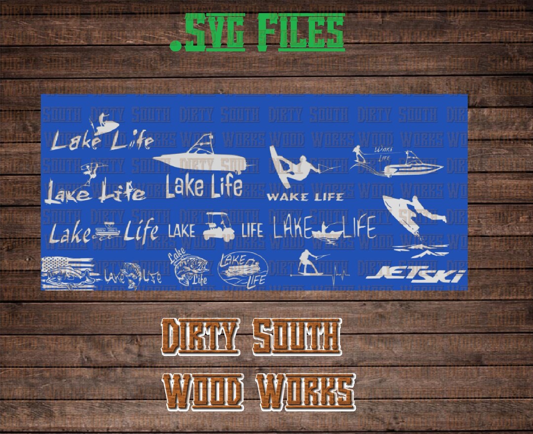 Lake/wake/ski Life SVG 14 Pack for CNC Carving - Etsy Canada