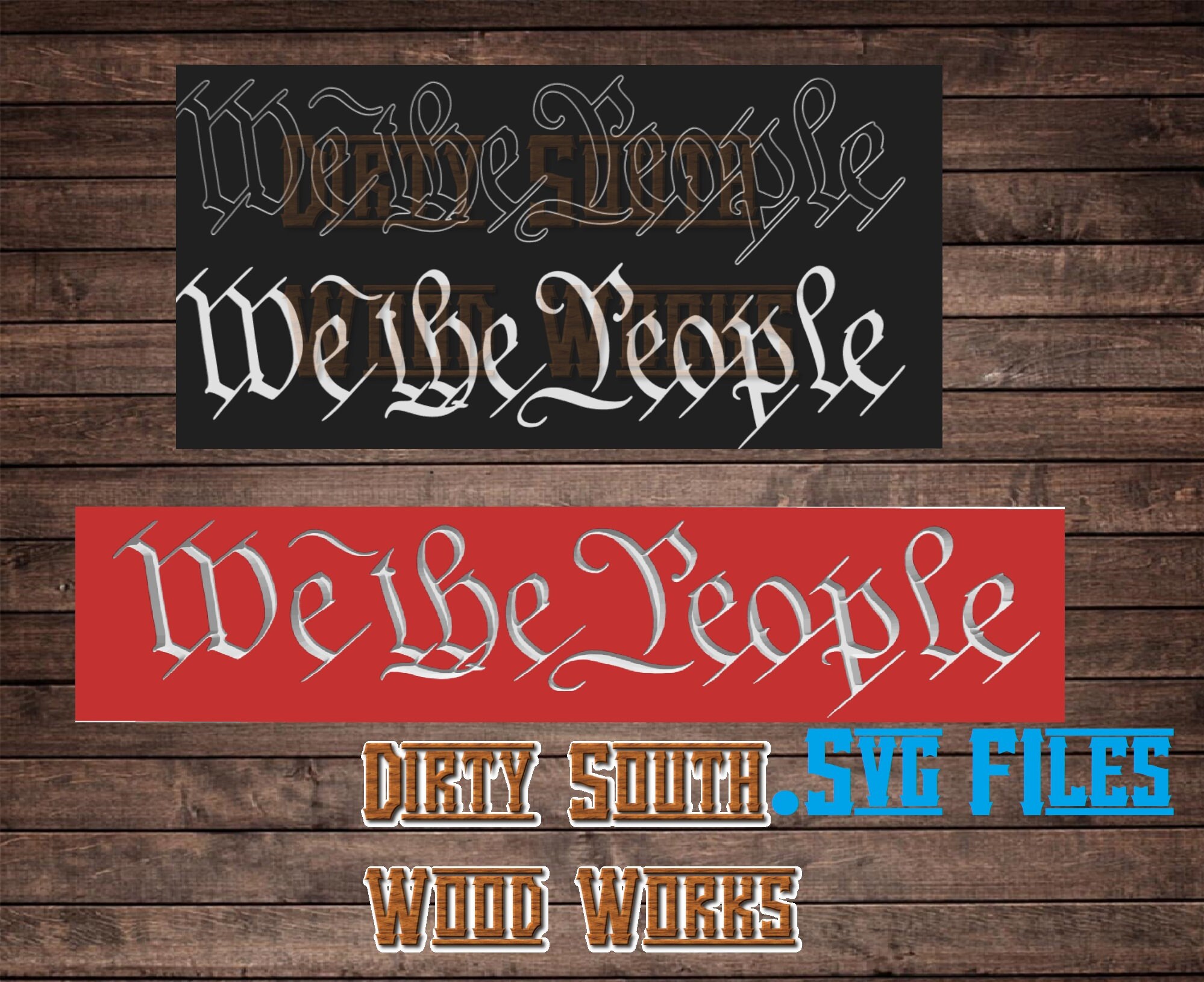 We the People SVG File for CNC Carving - Etsy