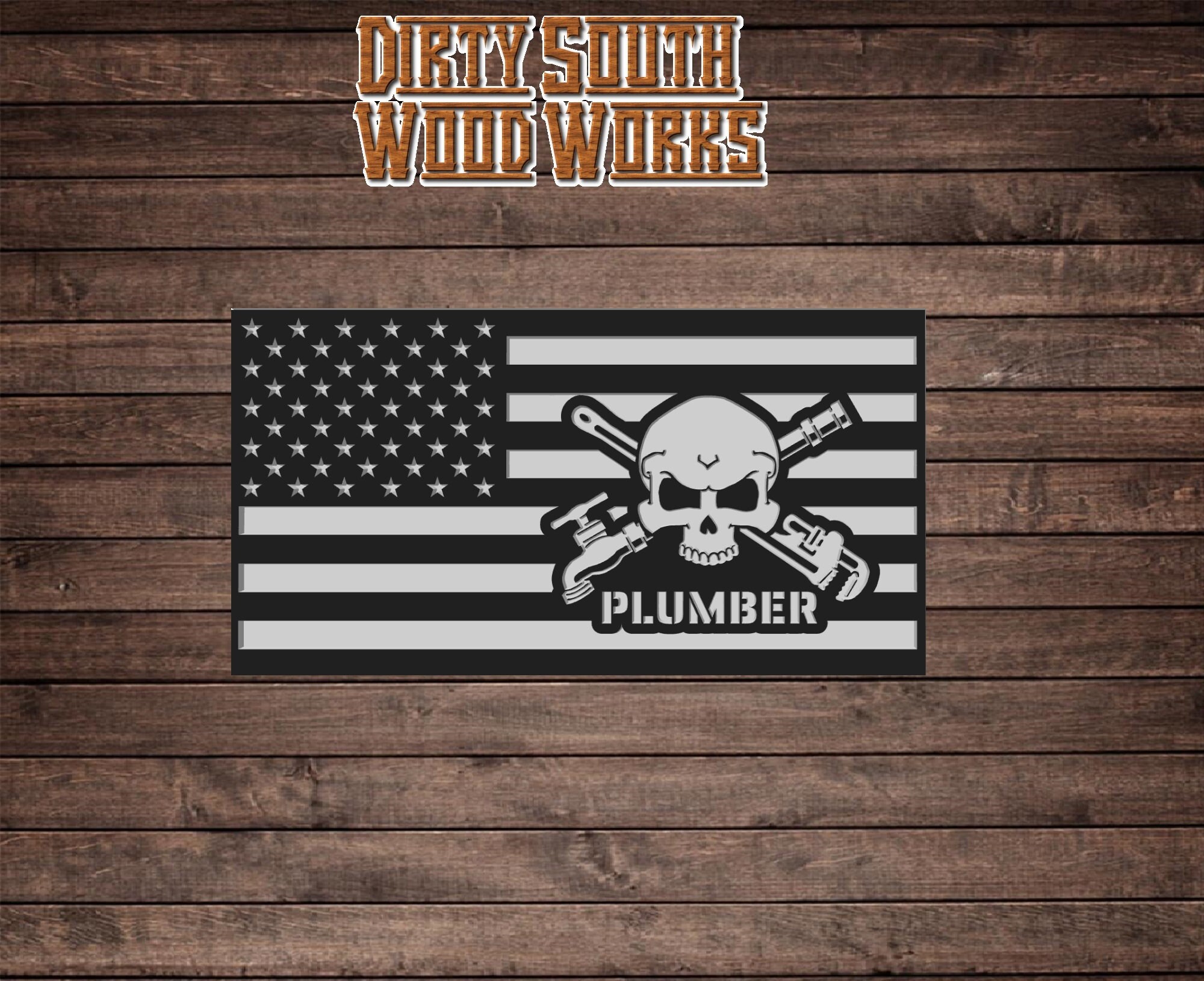 1 Piece Plumber Skull SVG File CNC Carving - Etsy