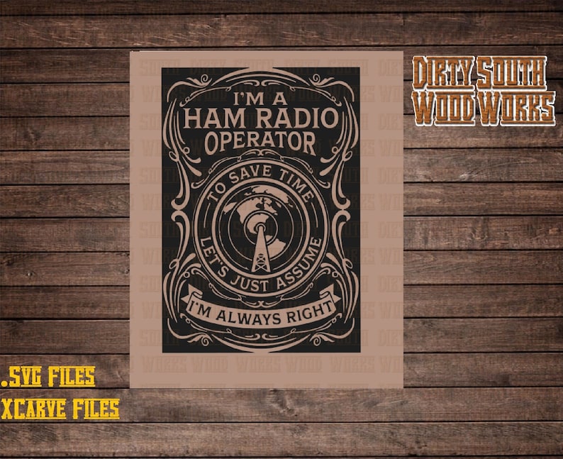 HAM Radio Icons & Sign 16 Pack for CNC Carving-customize With Your Call ...