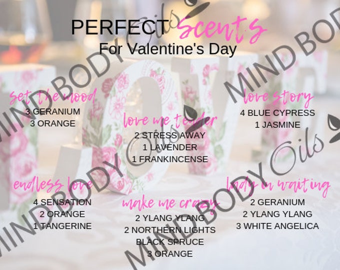 February Diffuser Blends Postcard, Printables, Digital Art, Instagram ...