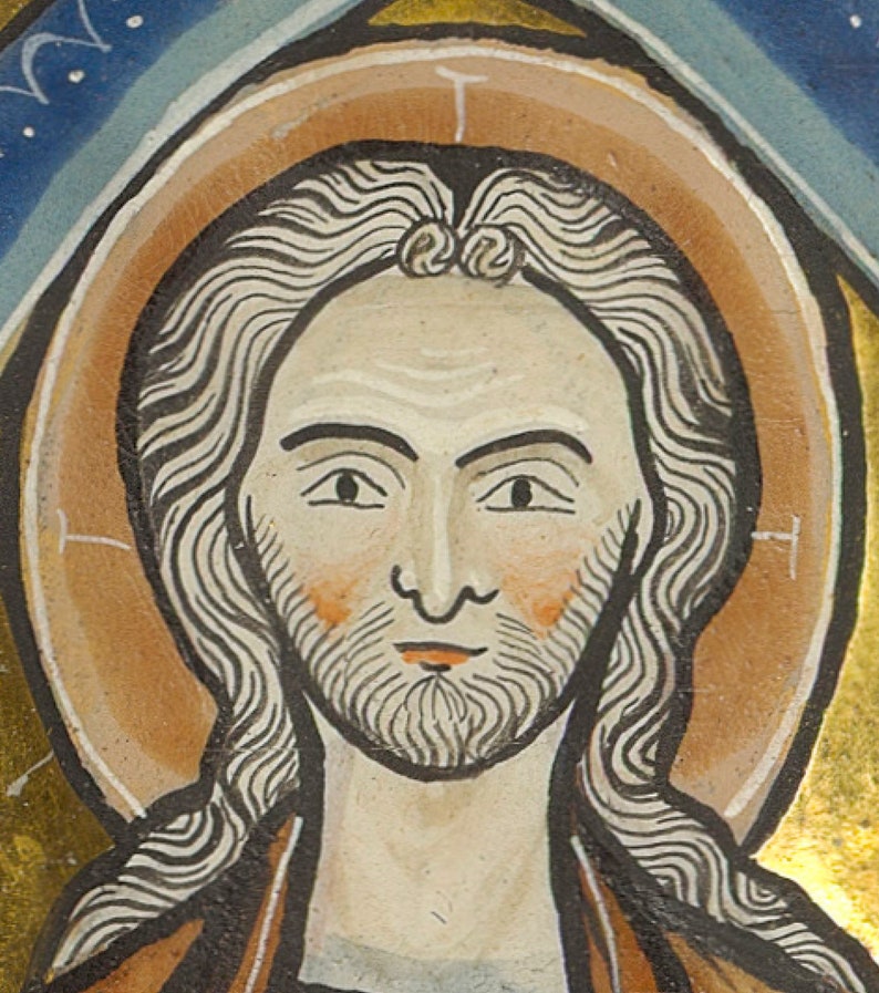 JESUS CHRIST Medieval Miniature From Illuminated Manuscript Religious ...
