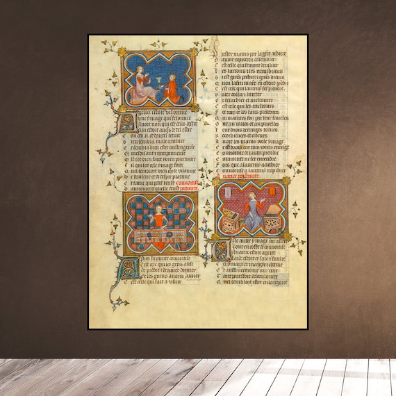Le ROMAN De La ROSE the Romance of the Rose Medieval - Etsy