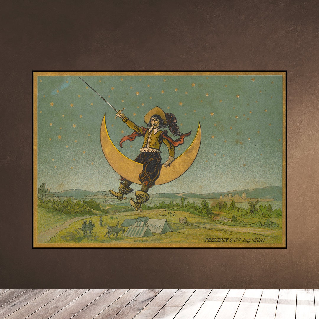 Cyrano De Bergerac Color Illustration Print Children Adventure Henriot ...