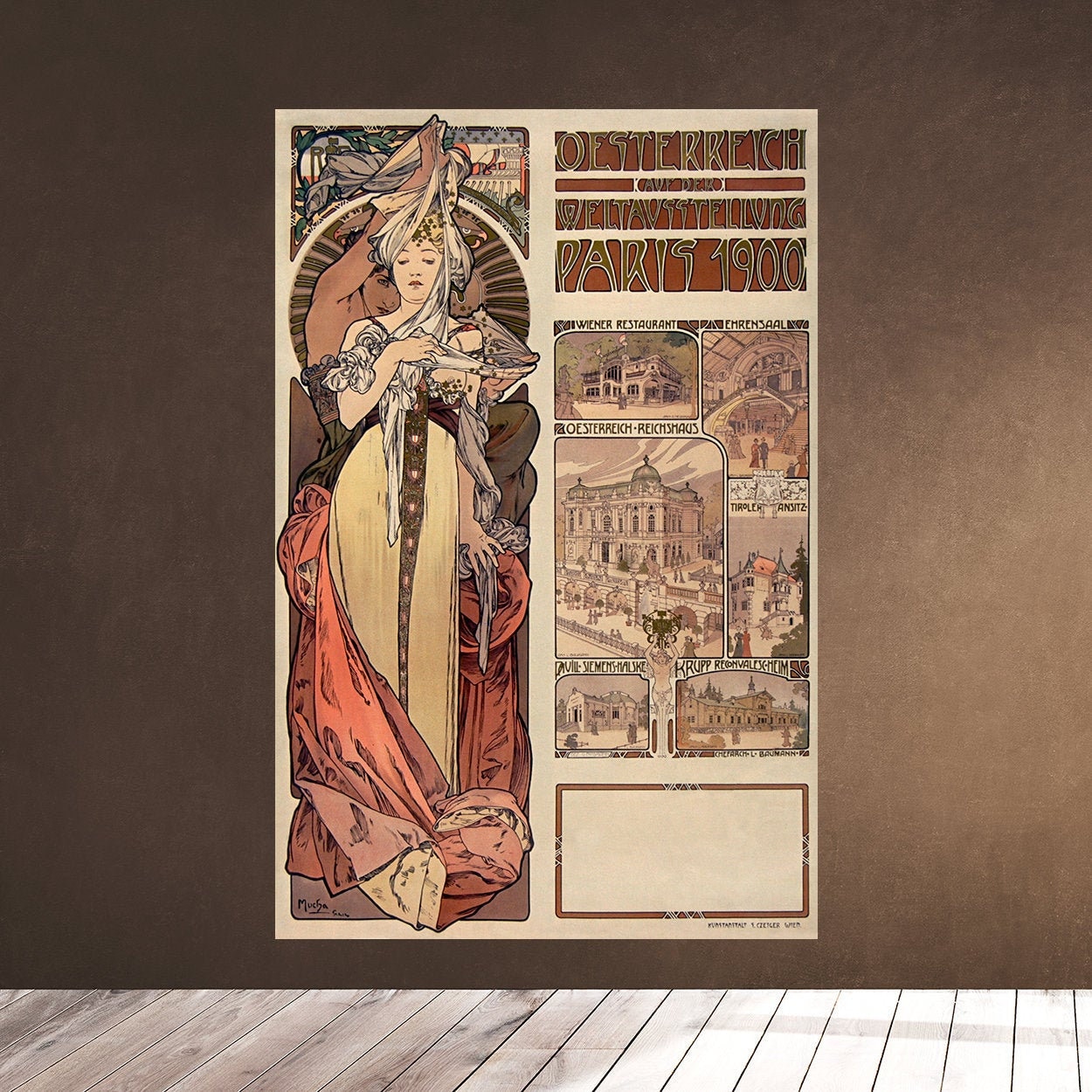 Österreich Alphonse MUCHA 1899 AUSTRIA Poster Alfons Mucha Prints ...