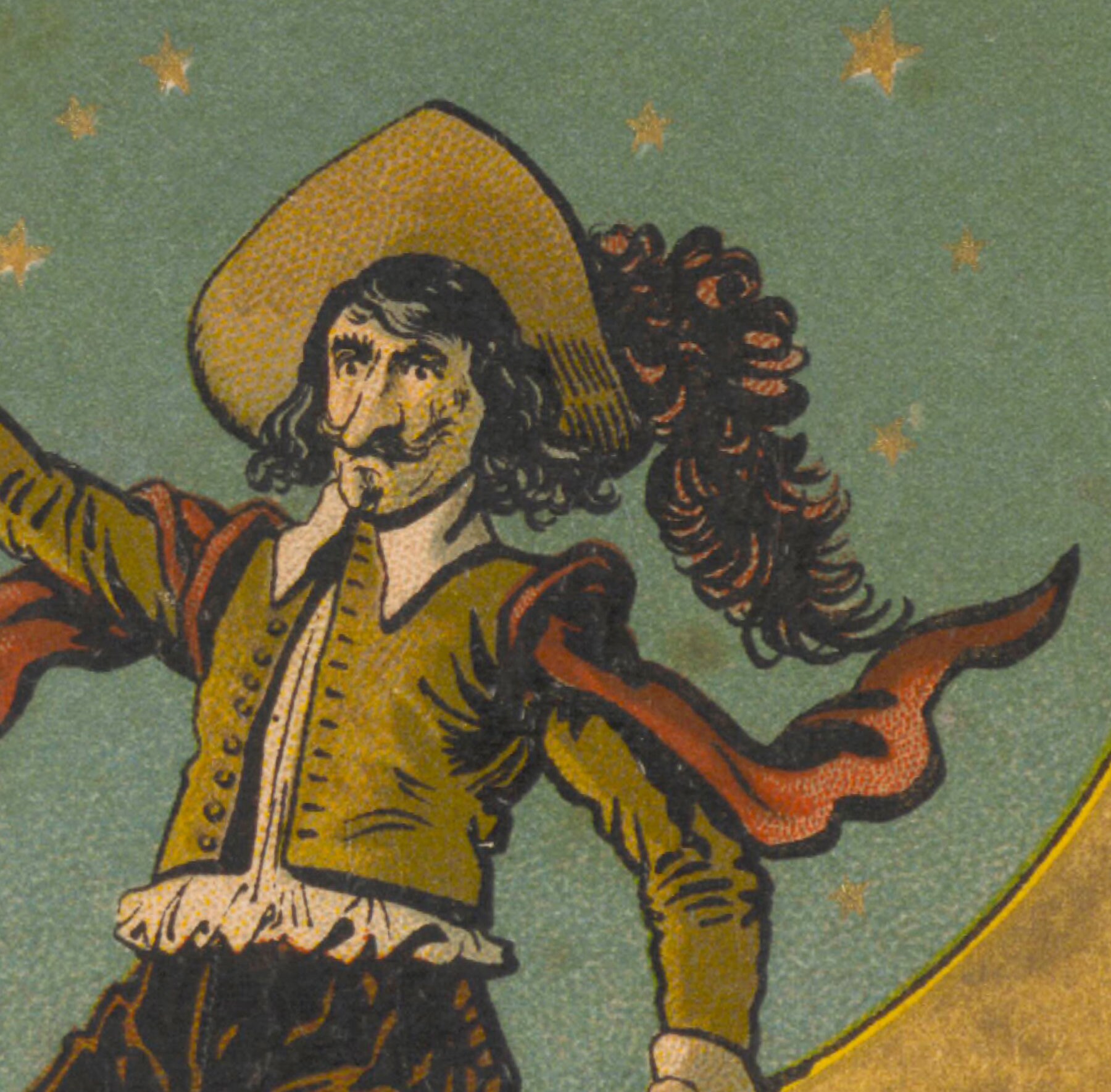 Cyrano De Bergerac Color Illustration Print Children Adventure Henriot ...