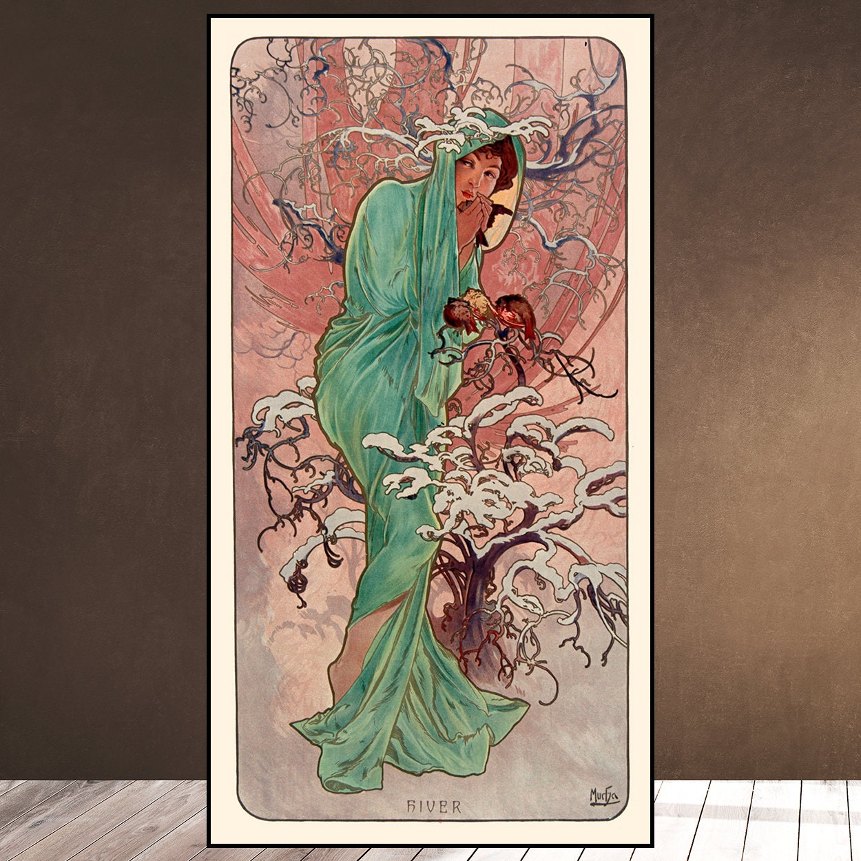 Alphonse Mucha Winter