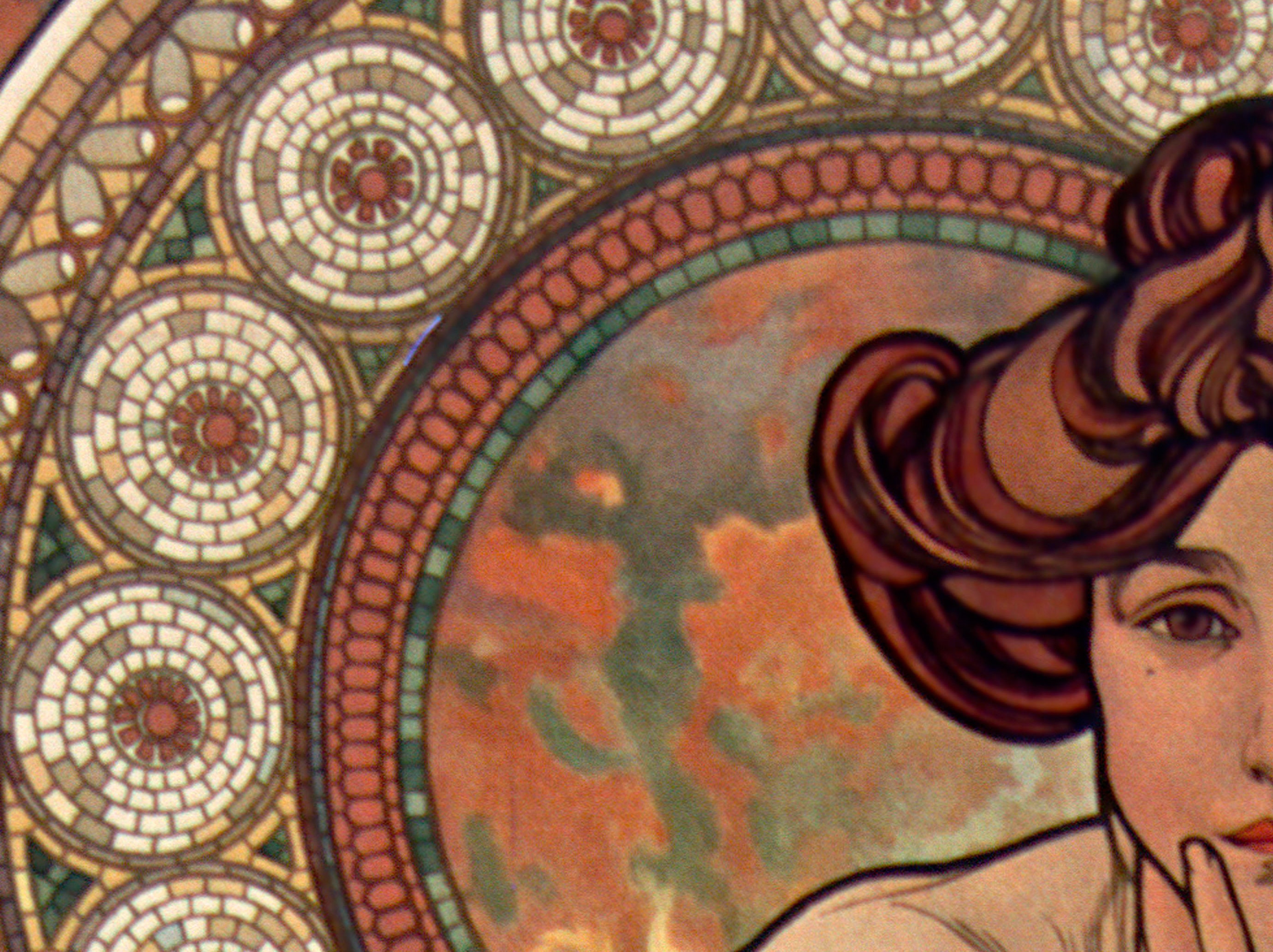 1902 PRECIOUS STONES Alphonse Mucha Art Nouveau Topaz Vintage ...