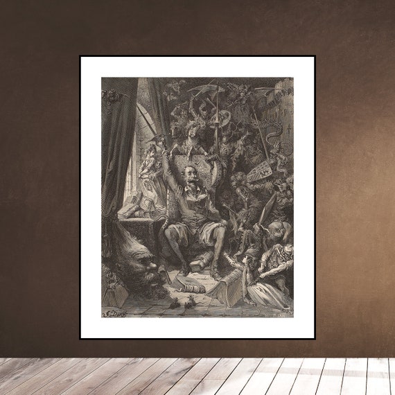 Don Quixote Reading Chivalric Romances Knight-errant Chivalry - Etsy