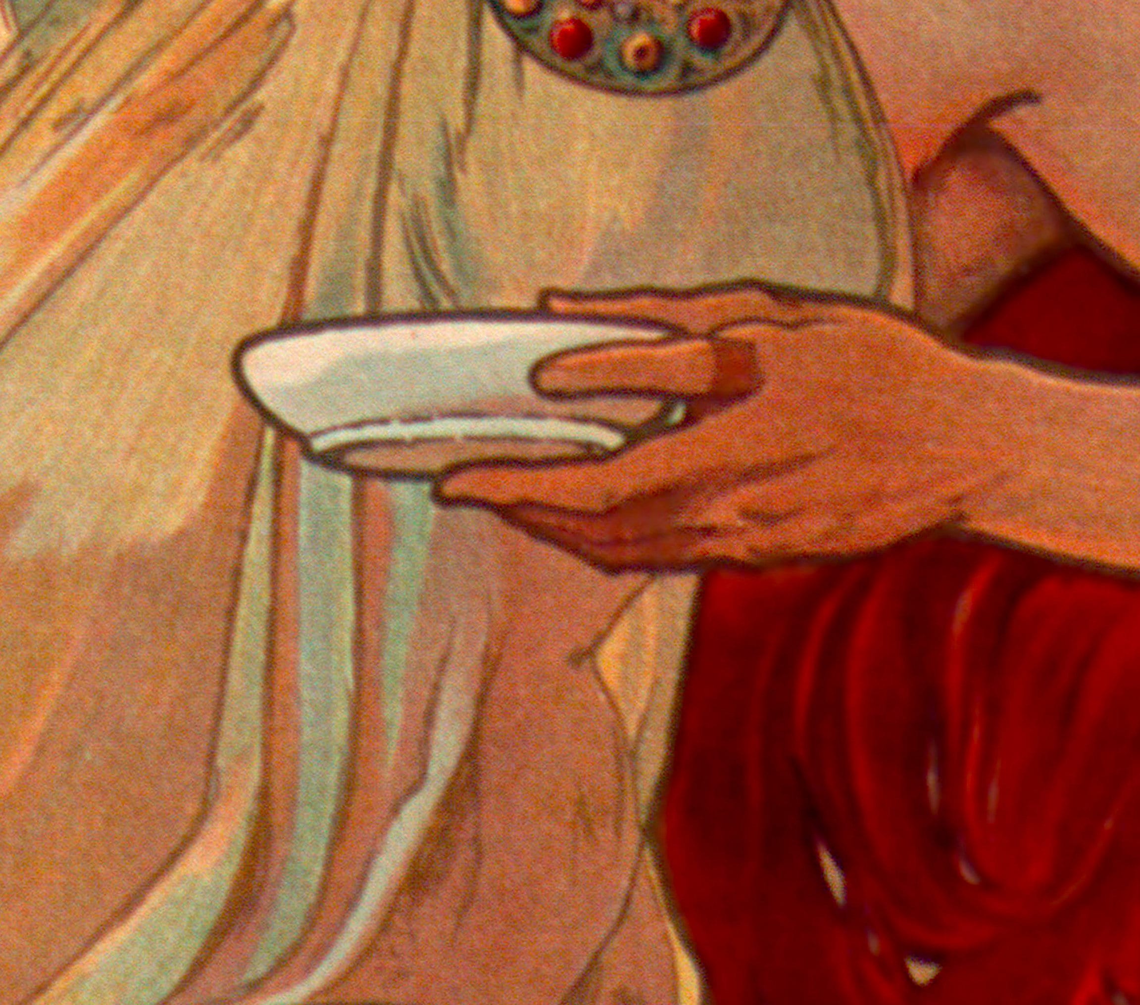 1896 AUTUMN Fall - 4 Seasons Alphonse Mucha Art Nouveau Goddess Vintage ...