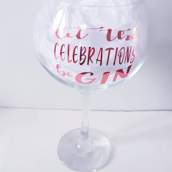 Personalised Gin Glass - Etsy UK