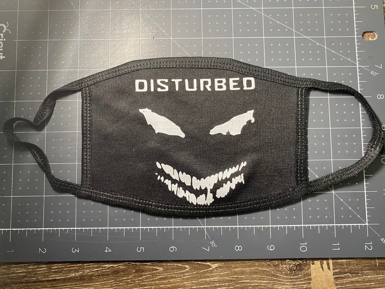 DISTURBED Custom Face Mask | Etsy