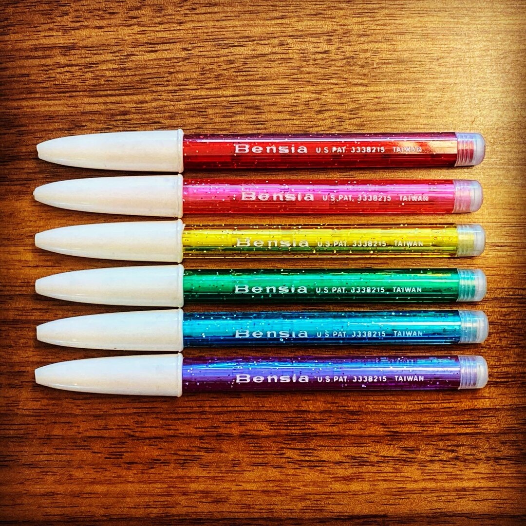 Colourful Mini Push Point Pencil 6 Colour Set: Six Mini Pencils - Etsy