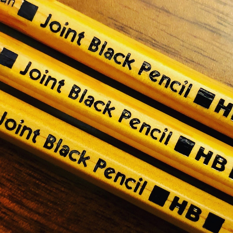 Camel-made Joint Black Natural HB Pencil With Grey Eraser and - Etsy