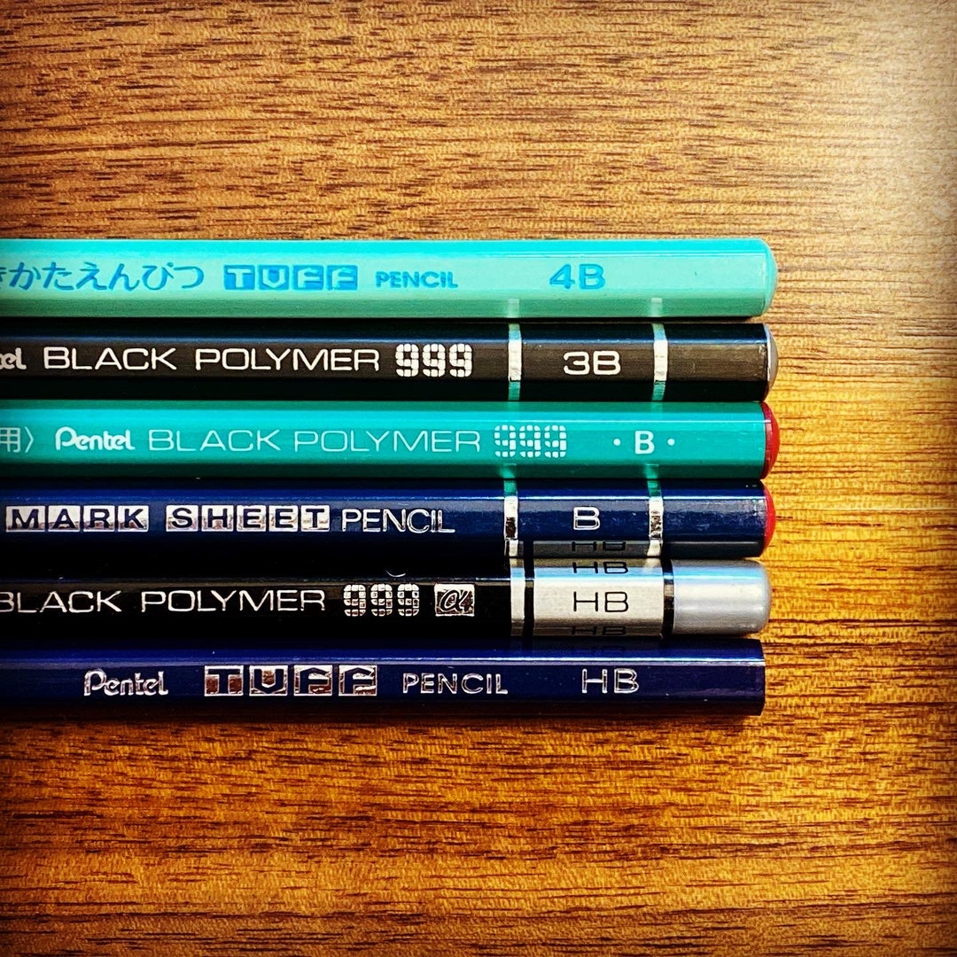 Pentel Soft Sampler - Six (6) Very Rare Pencils Made by Pentel Sampler ...