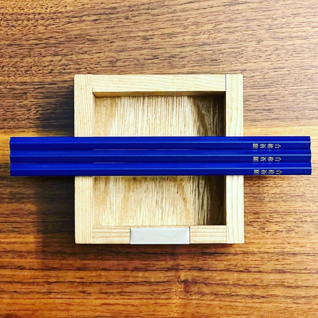 Metallic Blue 5-sided Pentagonal "gokaku" HB "good Luck" Pencils | Good ...