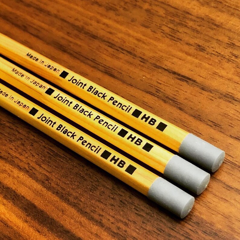 Camel-made Joint Black Natural HB Pencil With Grey Eraser and - Etsy