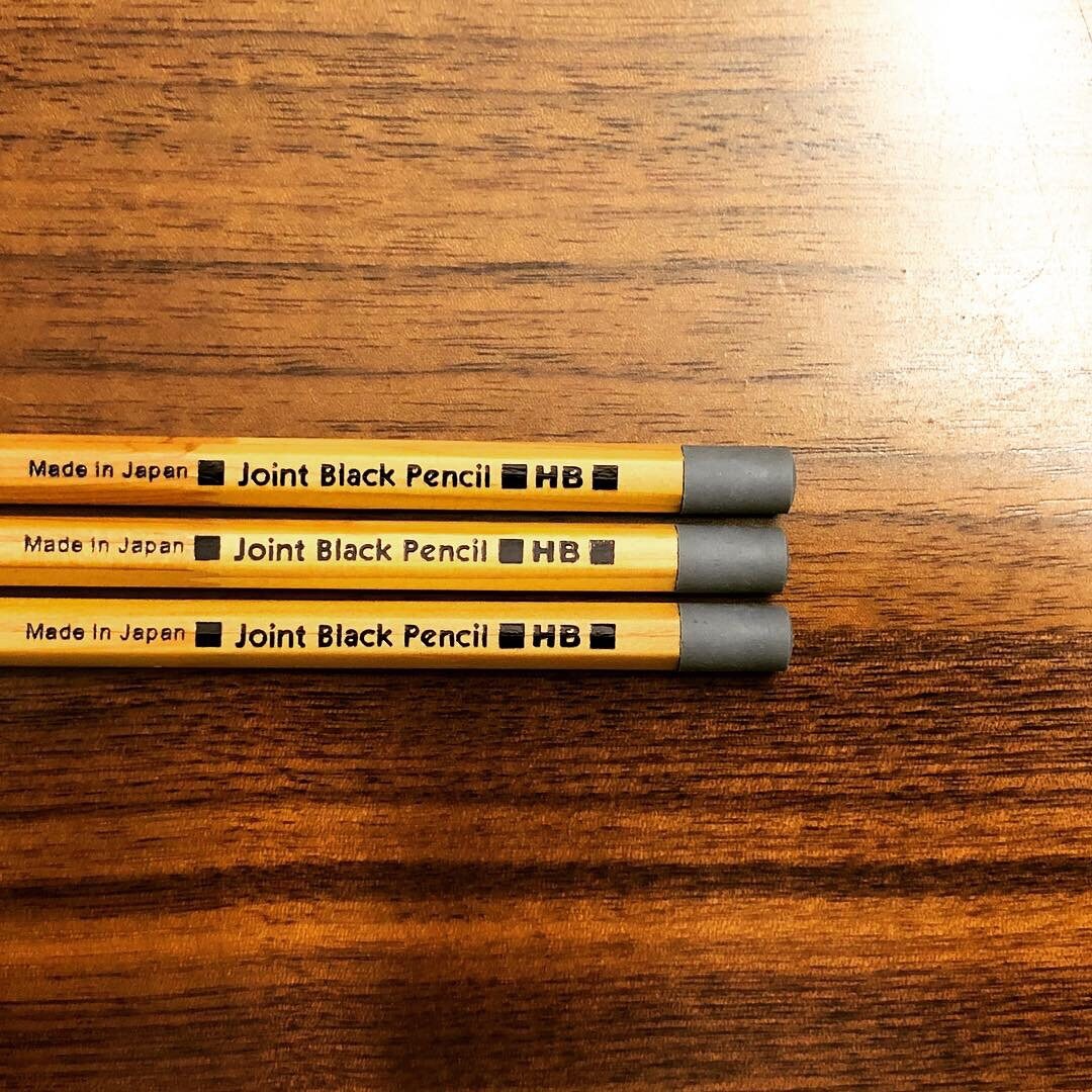 Camel-made Joint Black Natural HB Pencil With Grey Eraser and - Etsy