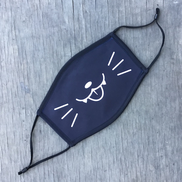 Cat Face Mask - Etsy