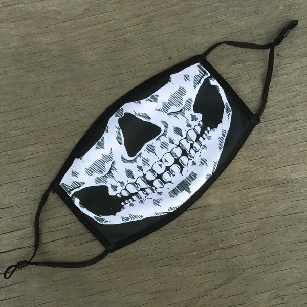 Skeleton Face Mask - Etsy
