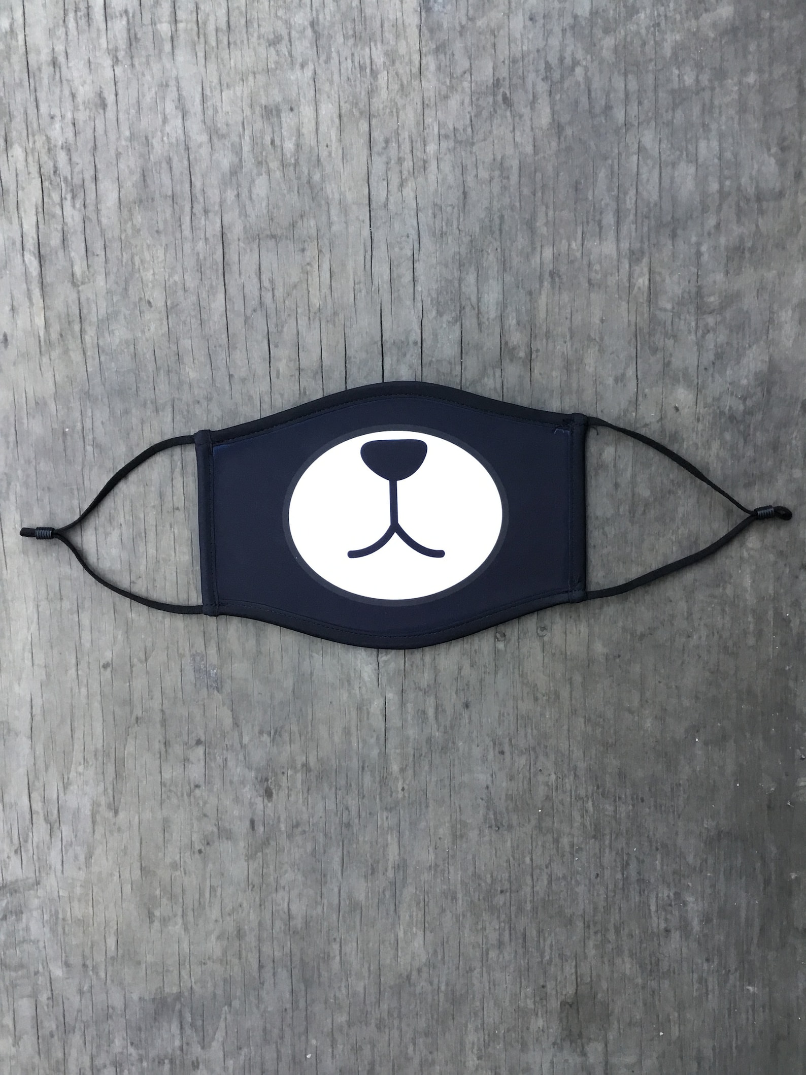 Cartoon Bear Face Mask, Reusable Cotton Face Mask With Elastic Ear Loop ...