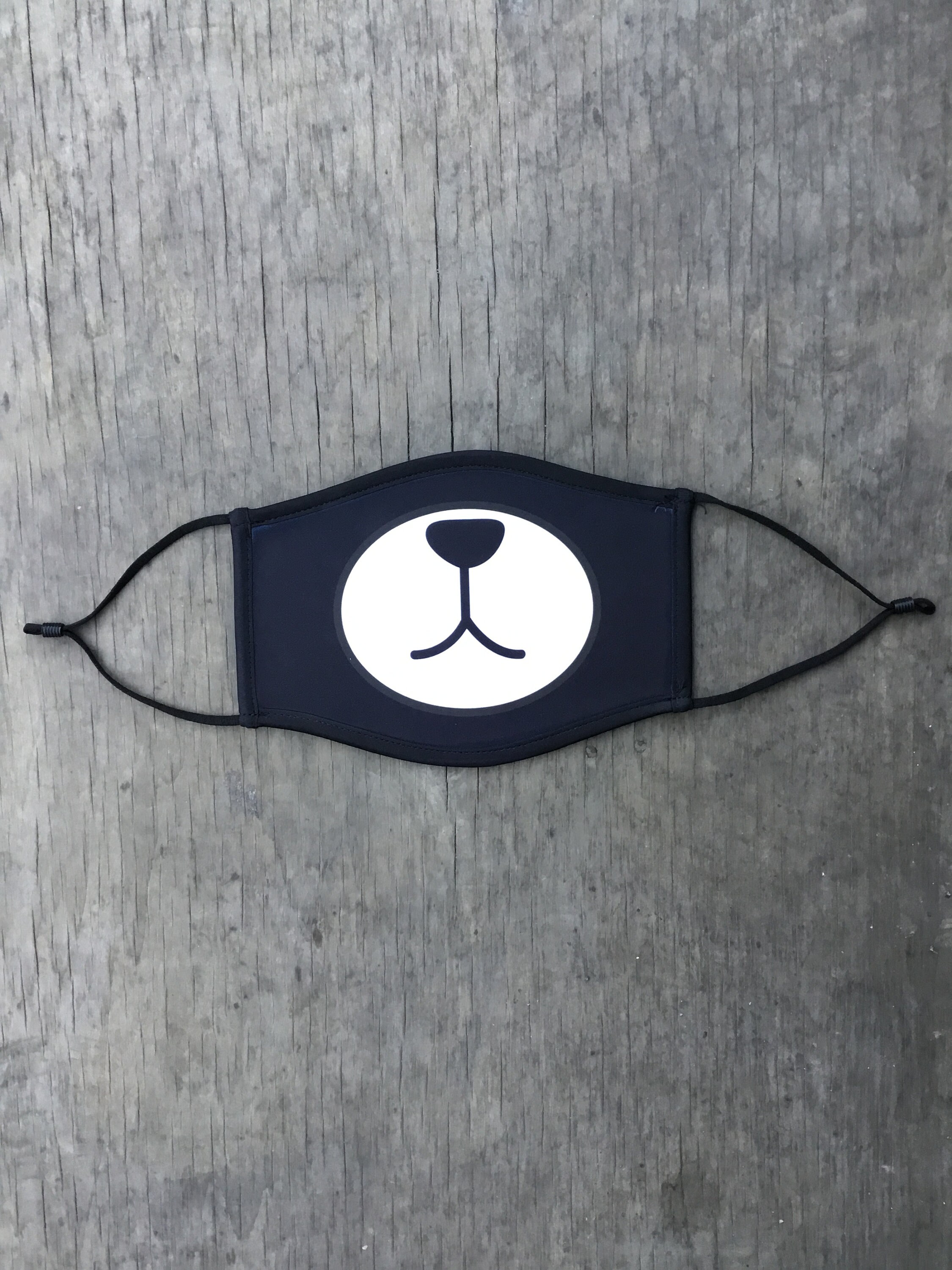 Cartoon Bear Face Mask, Reusable Cotton Face Mask With Elastic Ear Loop ...