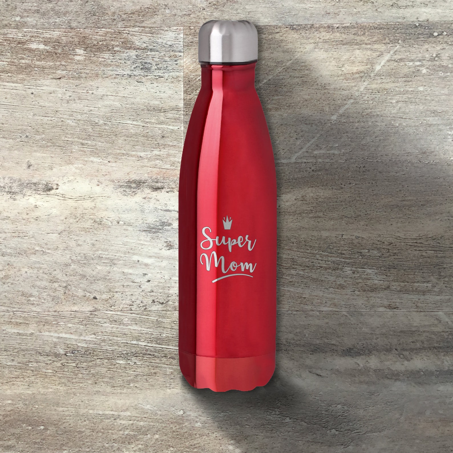 Gift for Mom, Personalized Cola Shaped Water Bottle, 17 Ounce, Double ...