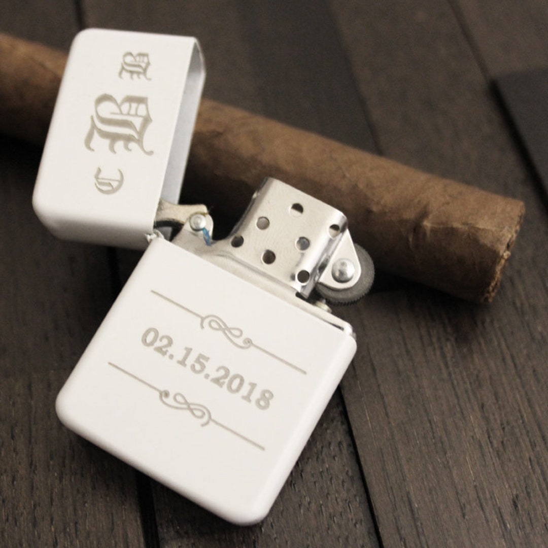 Personalized White Engraved Lighter - Custom Lighter, Engraved Lighter ...