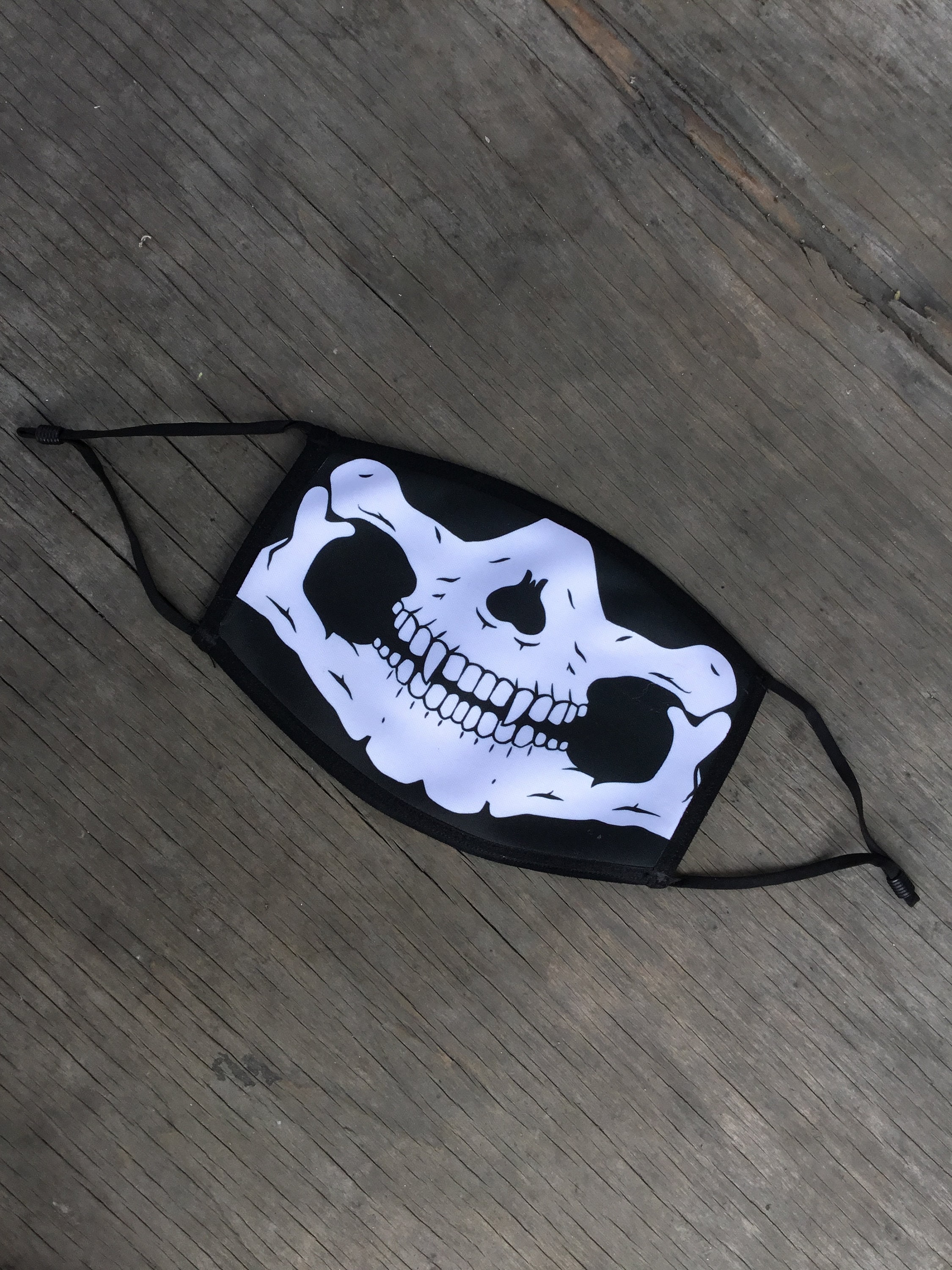 Skull Skeleton Face Mask, Reusable Cotton Face Mask With Elastic Ear ...