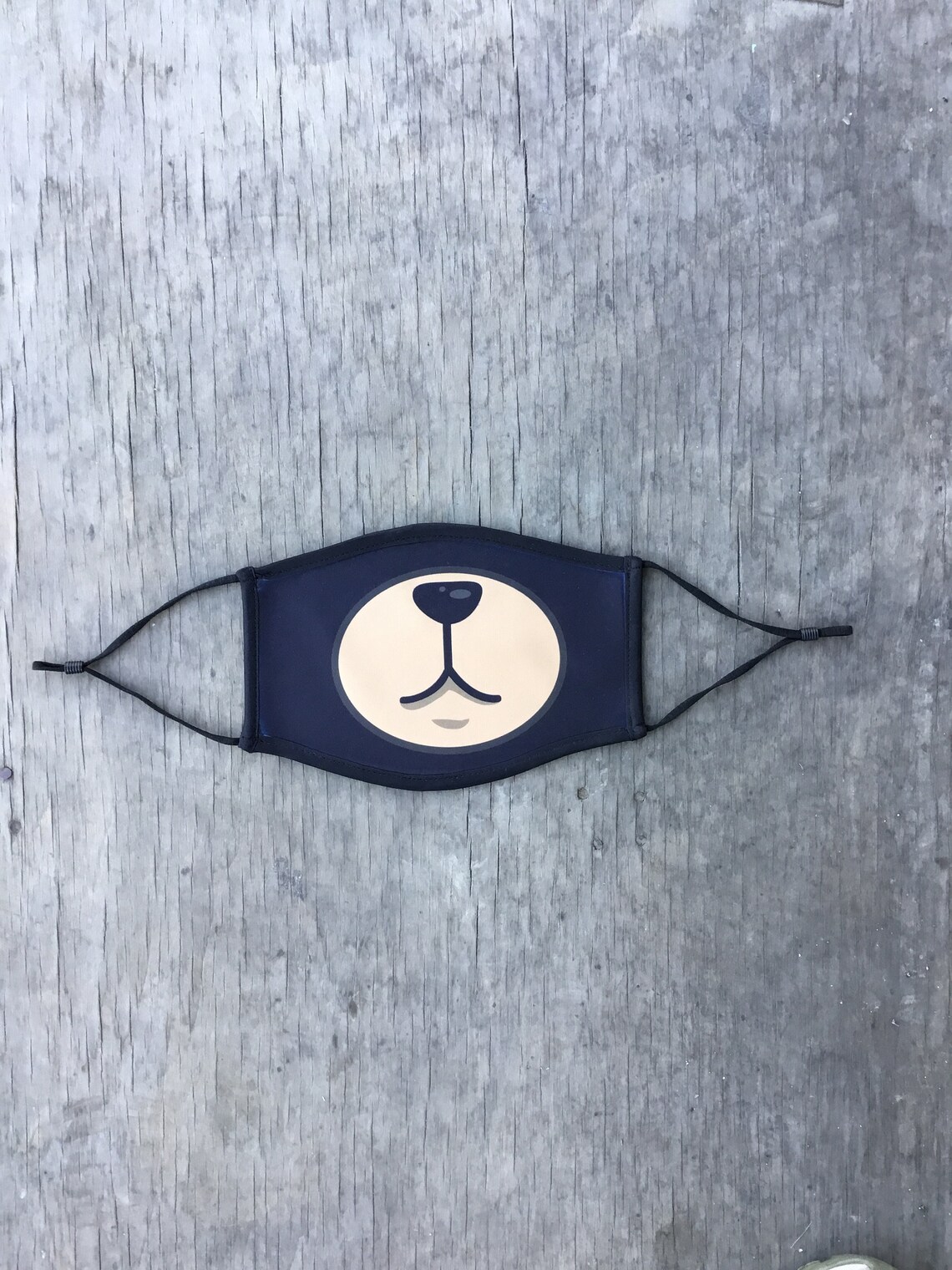 Cartoon Bear Face Mask Reusable Cotton Face Mask With Elastic - Etsy