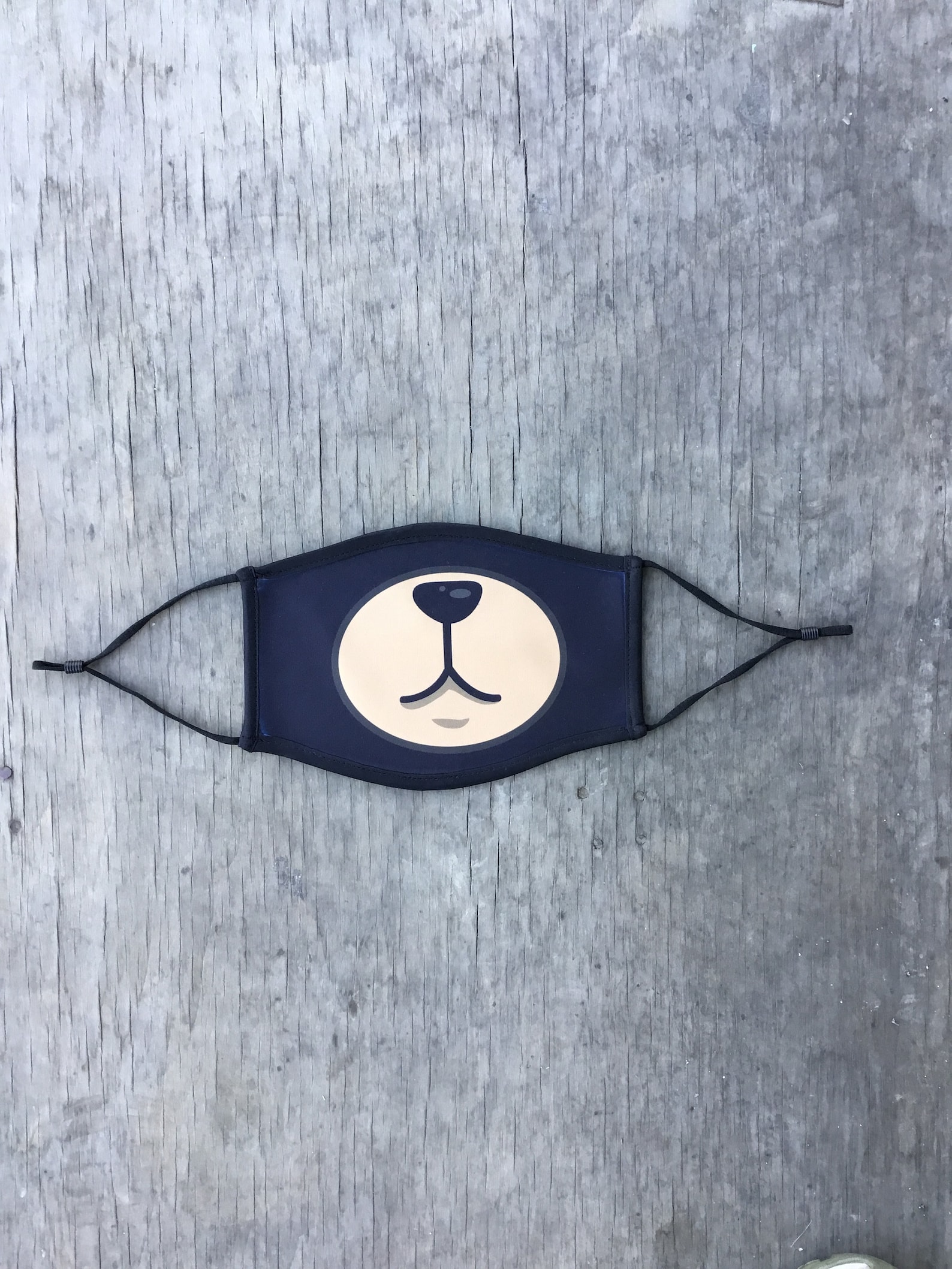 Cartoon Bear Face Mask Reusable Cotton Face Mask With Elastic - Etsy