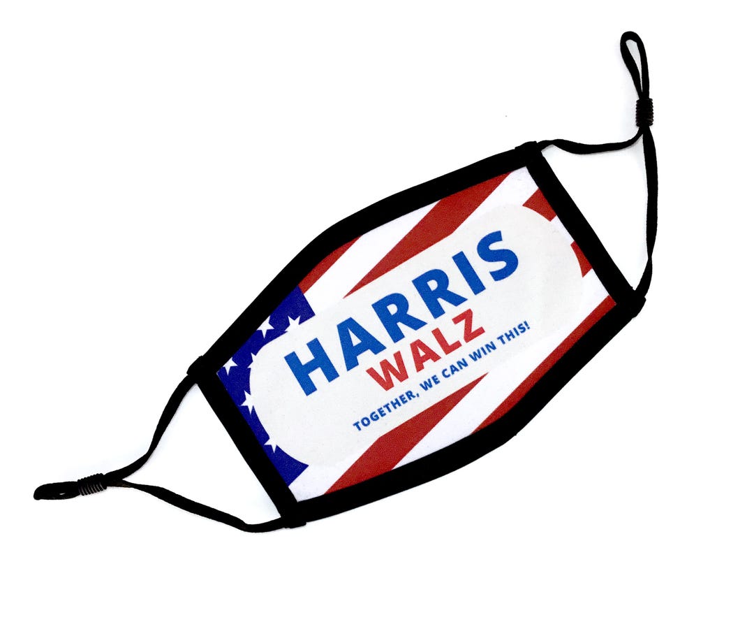 Kamala Harris Face Mask, Reusable Cotton Face Mask With Elastic Ear ...