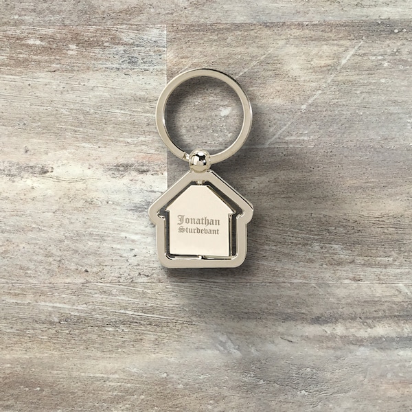 House Shaped Keychain - Etsy
