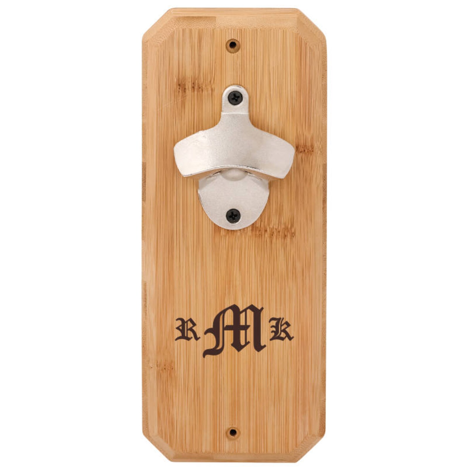 Personalized Bamboo Wall Mounted Bottle Opener Engraved - Etsy