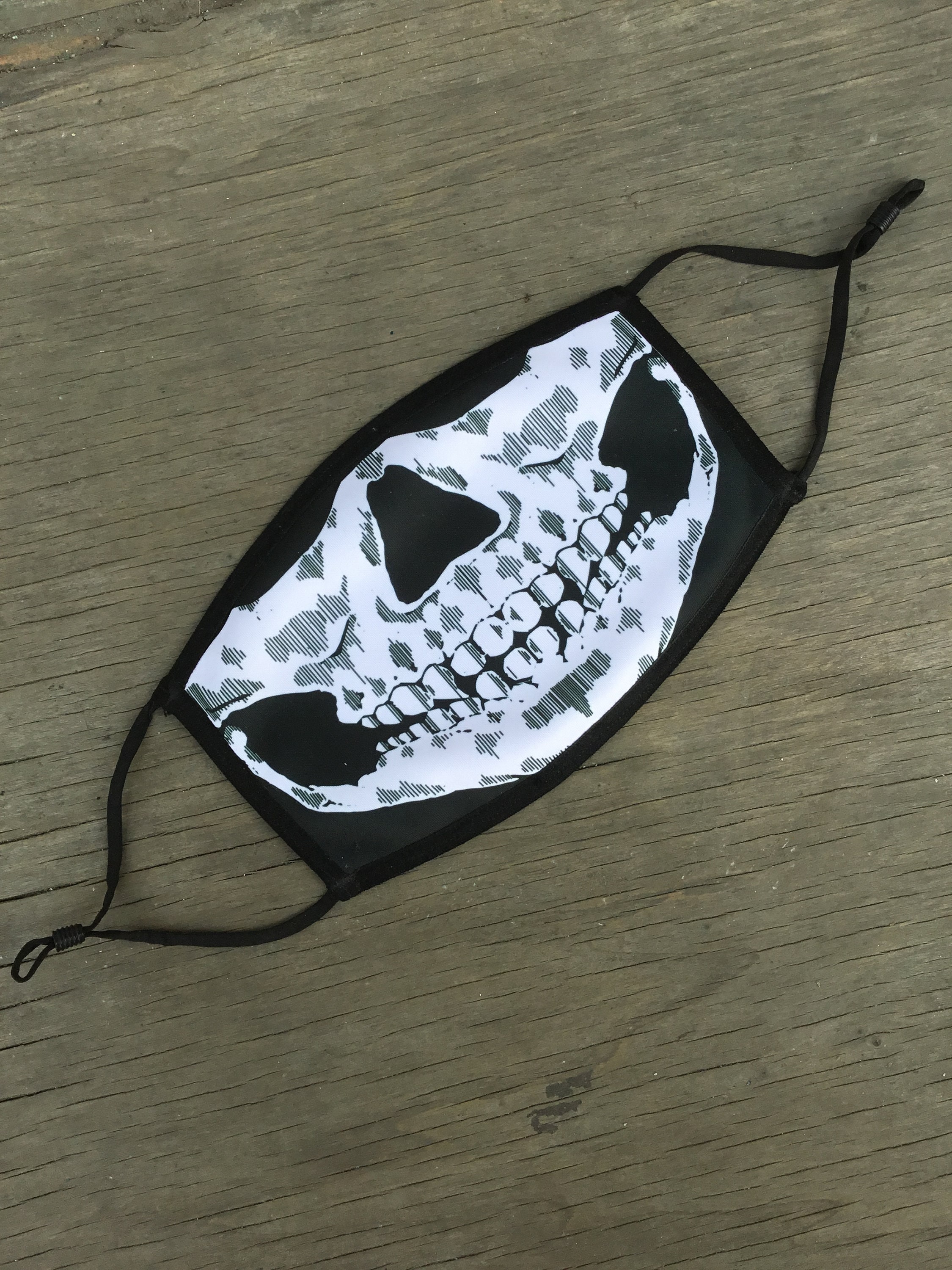 Skull Skeleton Face Mask Reusable Cotton Face Mask With | Etsy