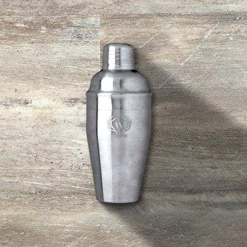 Personalized Cocktail Shaker Laser Engraved Stainless Steel - Etsy