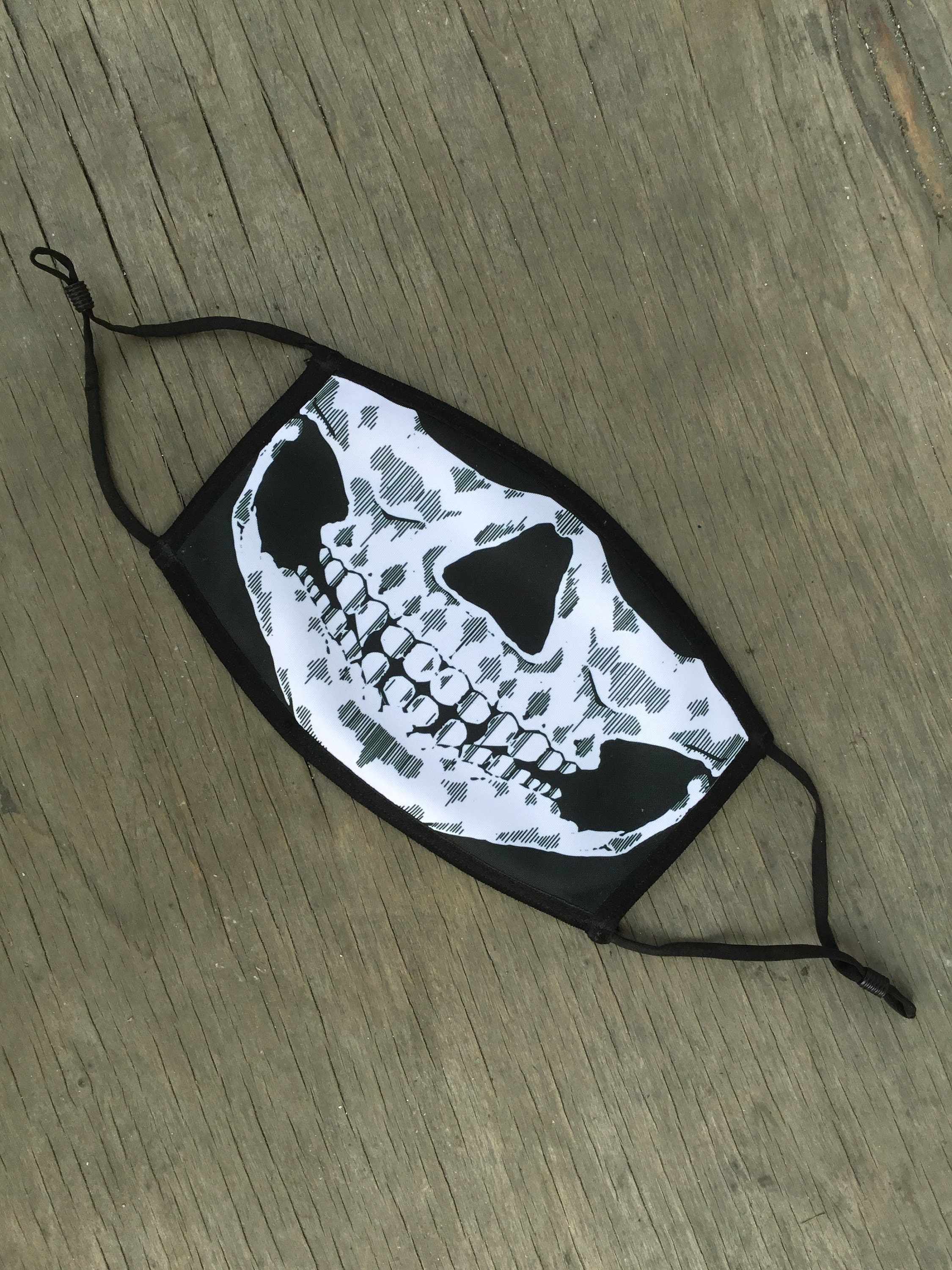 Skull Skeleton Face Mask Reusable Cotton Face Mask With | Etsy