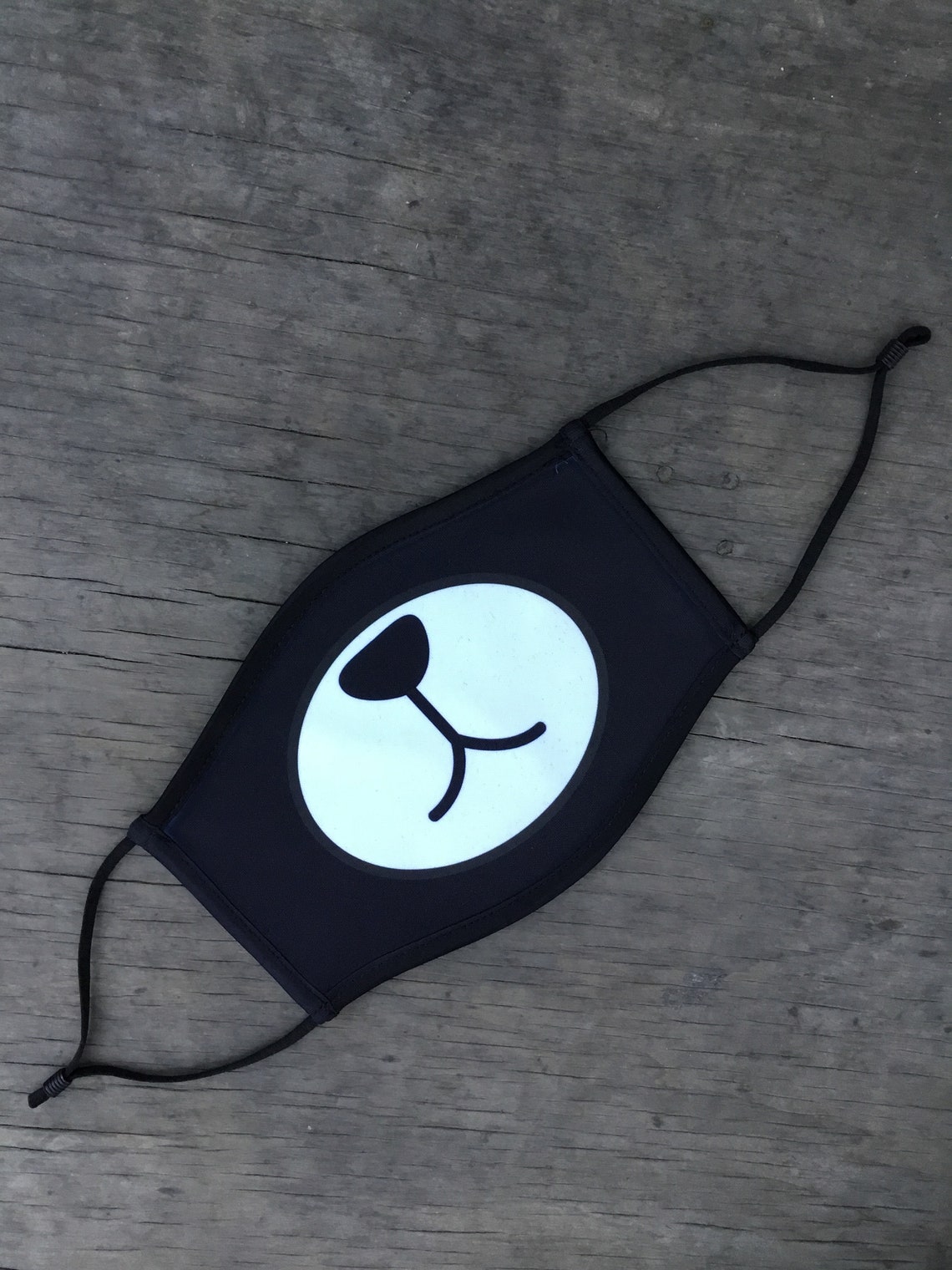 Cartoon Bear Face Mask Reusable Cotton Face Mask With Elastic - Etsy