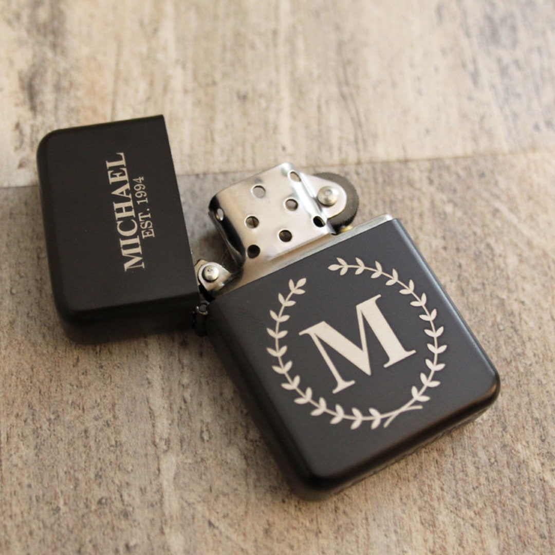 Personalized Black Engraved Lighter Custom Lighter, Engraved Lighter ...