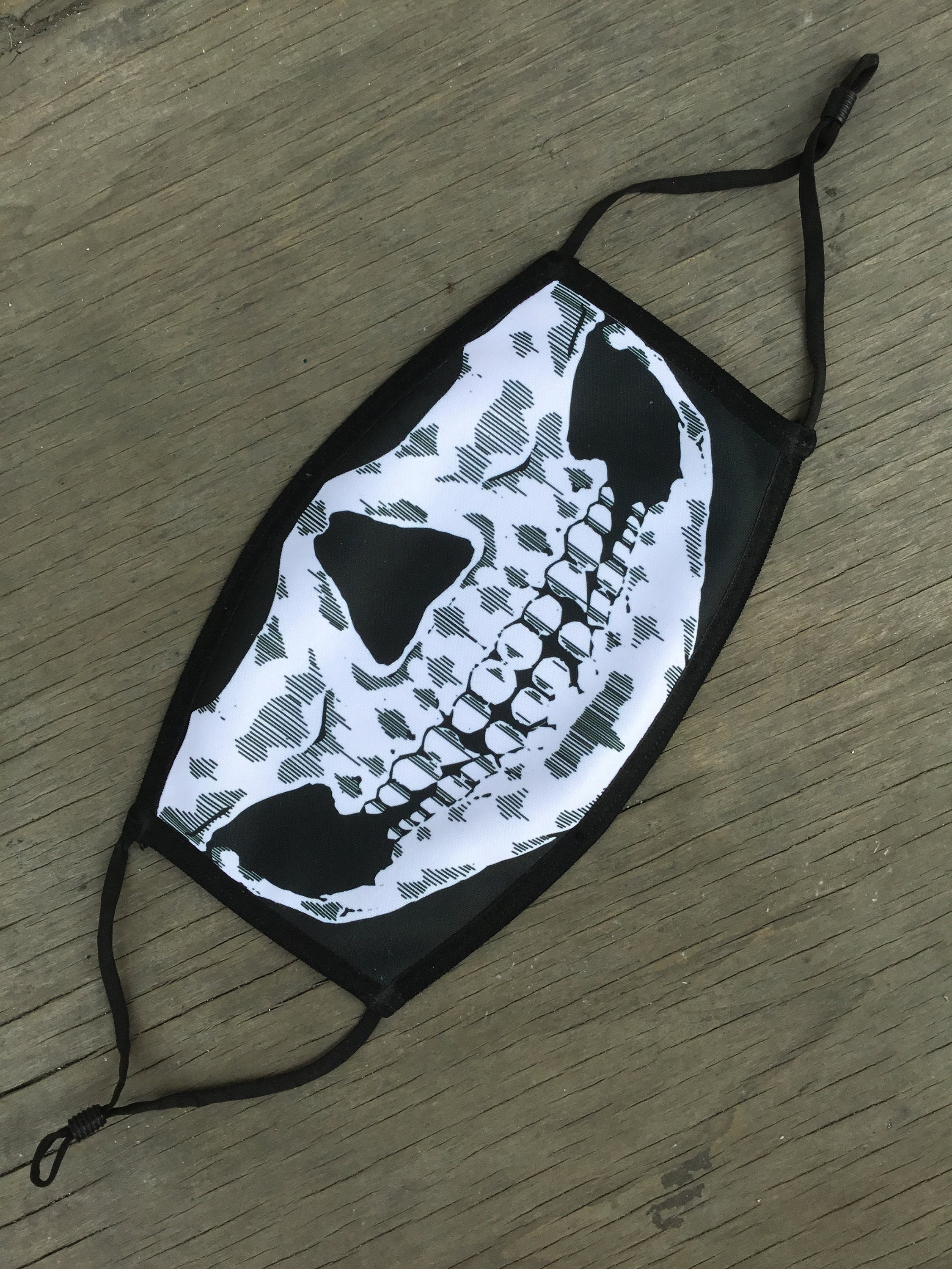 Skull Skeleton Face Mask Reusable Cotton Face Mask With | Etsy