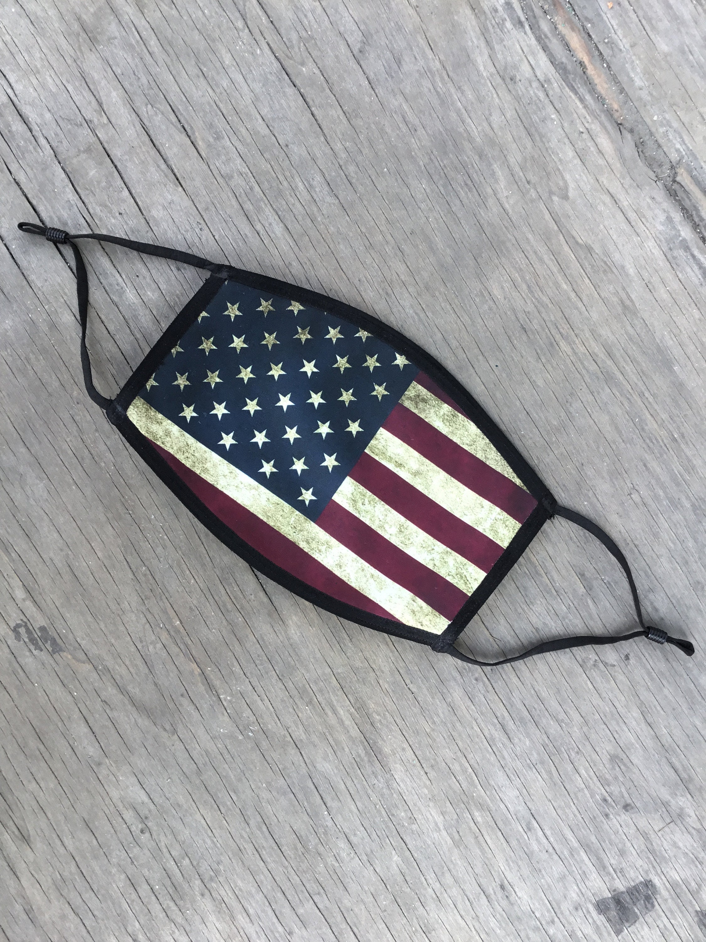 Vintage USA Flag Face Mask Reusable Cotton Face Mask With - Etsy