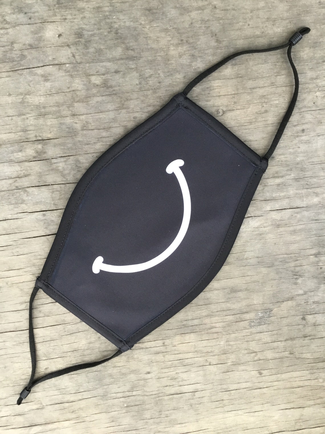 Smiley Face Happy Face Mask Reusable Cotton Face Mask With - Etsy