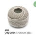 Cotton Thread Size #40 - Platinum #484 - Grey Series - VENUS Crochet ...
