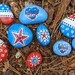 Patriotic Painted Rocks - Etsy