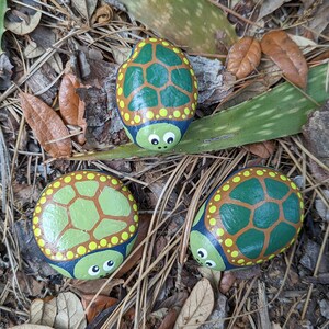 Turtle Painted Rocks - Etsy