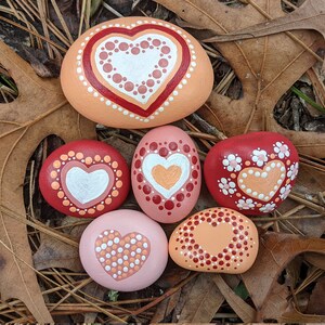 Valentine's Painted Rocks - Etsy